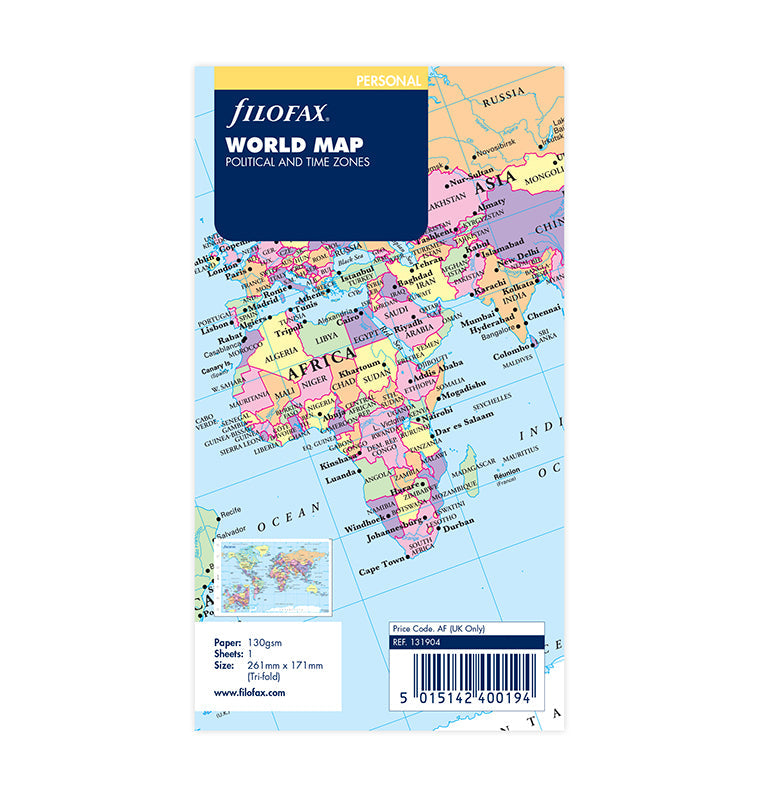 Carte du monde - Personal | Filofax – Filofax BE